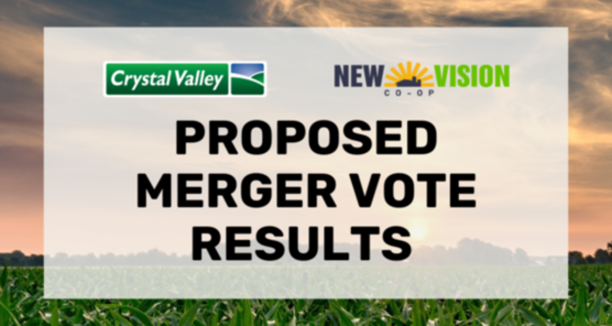 Merger Vote Not Approved by Members - Crystal Valley